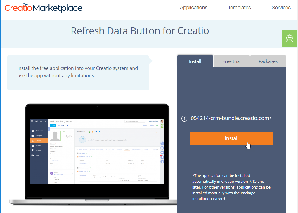 Install applications from the Marketplace | Creatio Academy