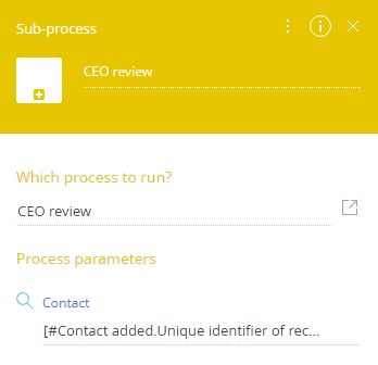 Use process parameters | Creatio Academy