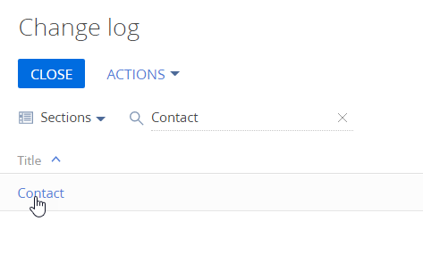 Set up the change log | Creatio Academy