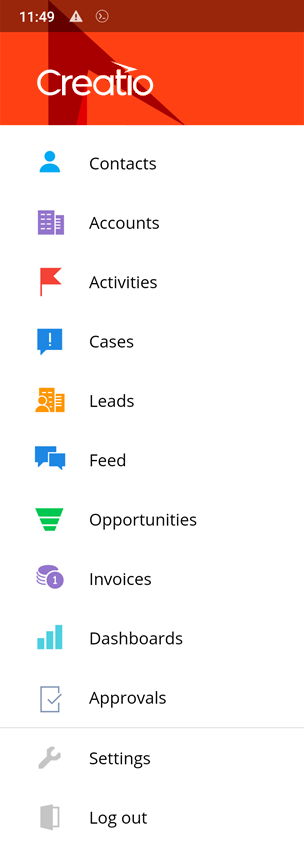 Get started with the mobile app UI | Creatio Academy