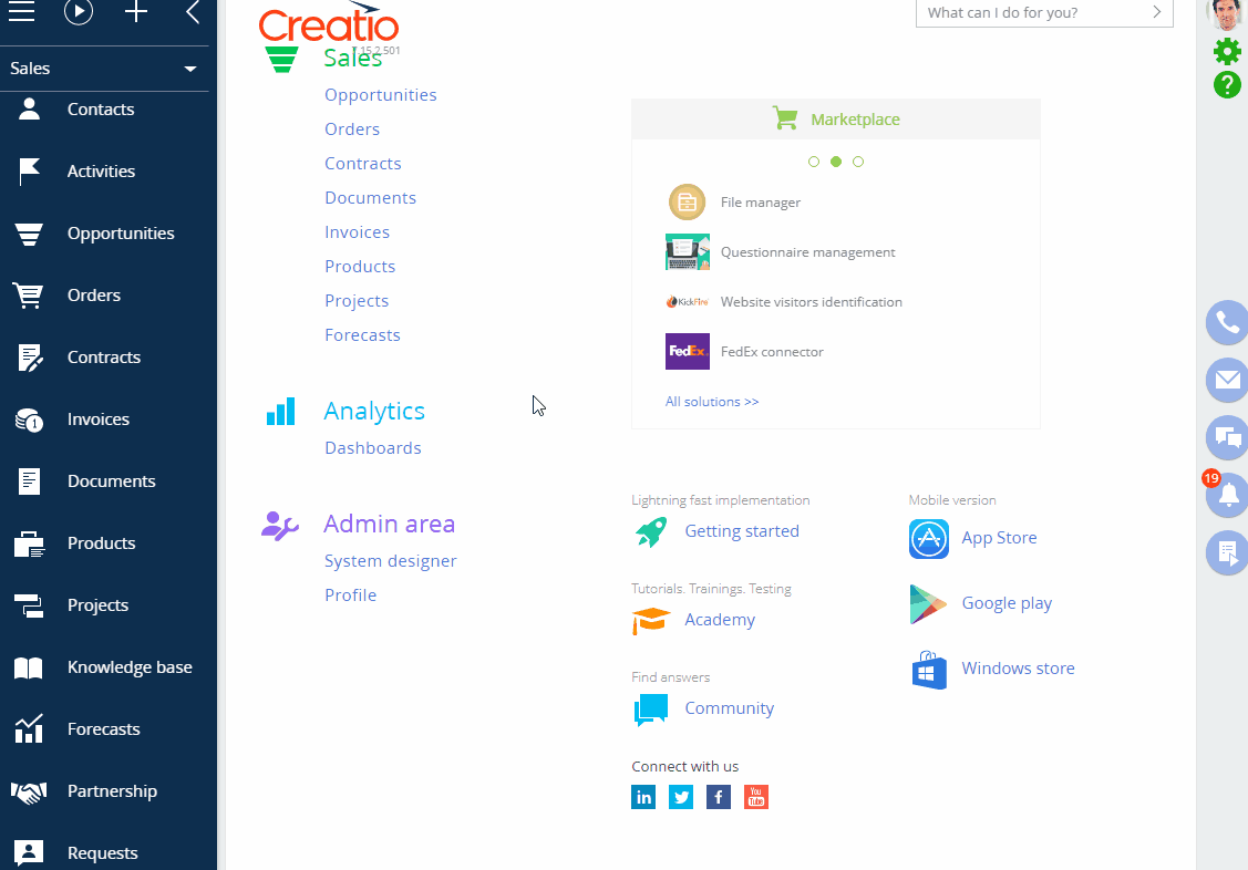 Customize An Existing Section Creatio Academy