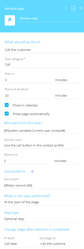 [Perform task] case element | Creatio Academy | Improve your skills ...