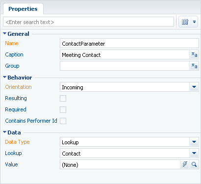 How to use process parameters